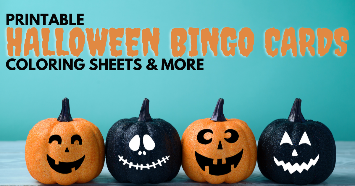 Printable Halloween Bingo Cards + Coloring Sheets and More